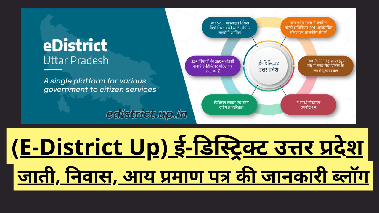 EDistrict Up, ई डिस्ट्रिक्ट उत्तर प्रदेश, आय जाती अधिवास प्रमाणपत्र, आवेदन की स्थिति